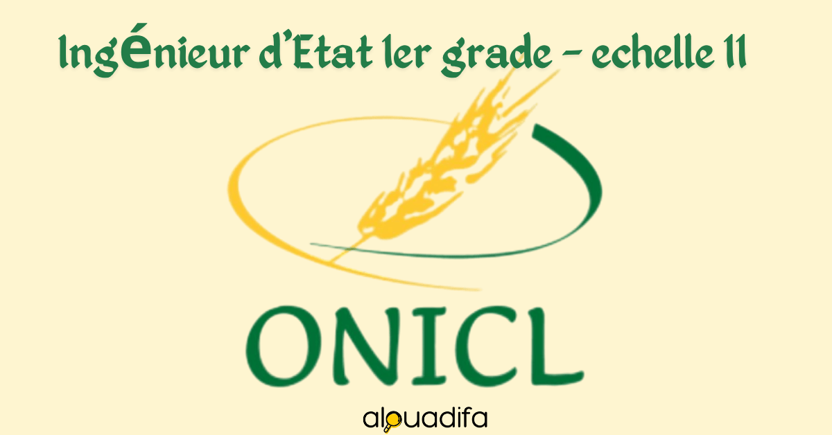 Concours de Recrutement : 7 Postes d'Ingénieur d'État 1er Grade ...