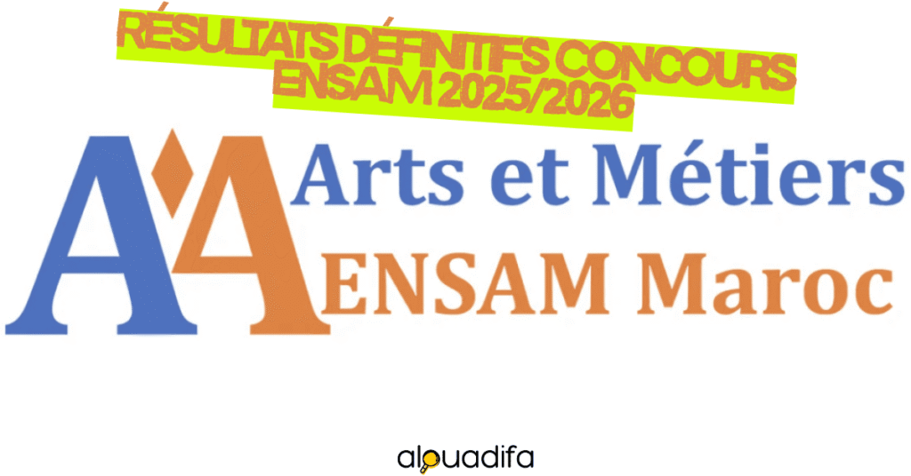 Résultats Définitifs Concours ENSAM 2025/2026 : Vérifiez Votre ...